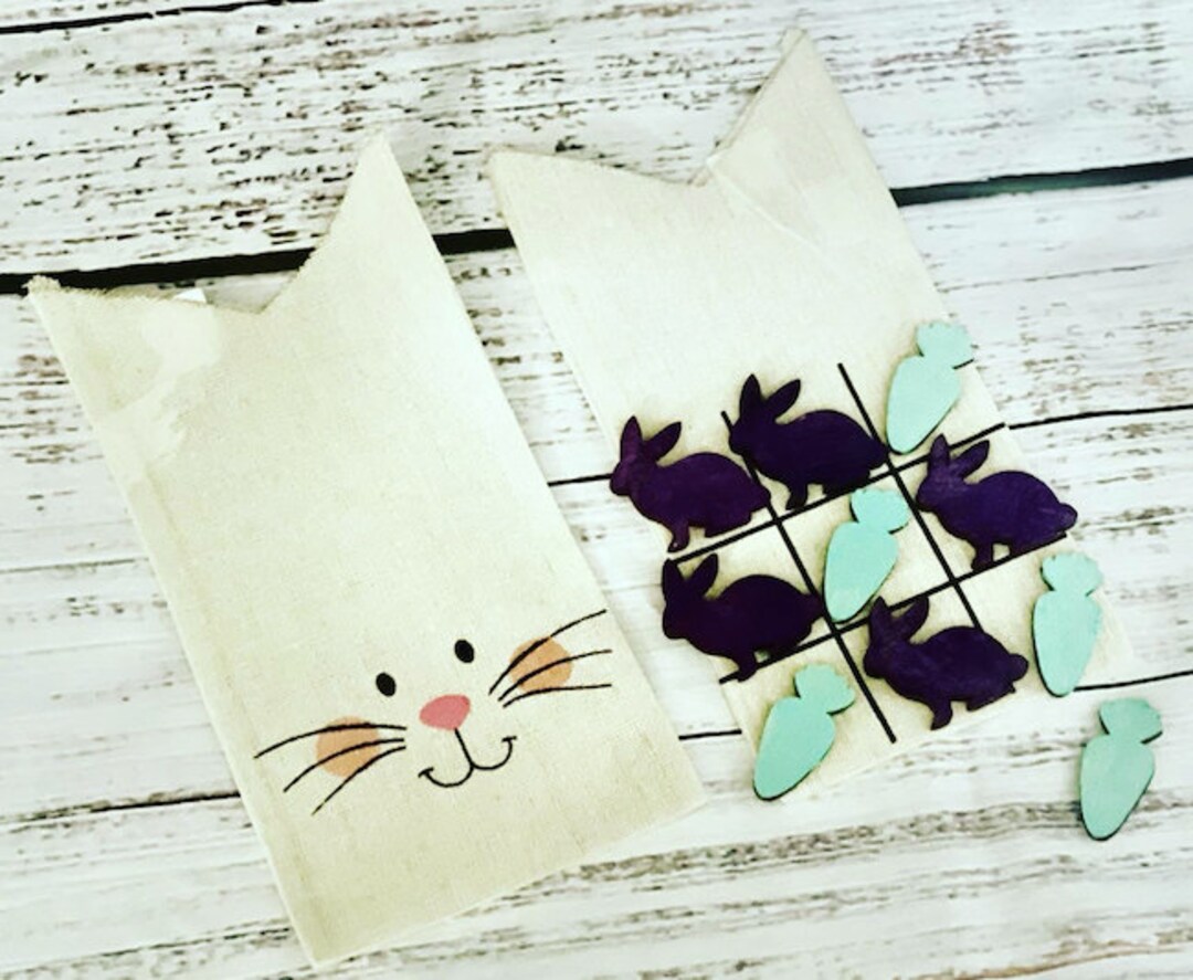 Easter Tic Tac Toe, Holiday Tic Tac Toe, 3d Tic Tac Toe Game, Bunnt Bag ...