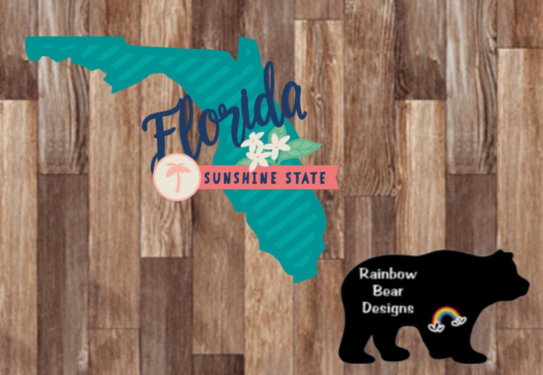 Florida Decal, Florida State Sticker, Florida State Decal, Notebook ...