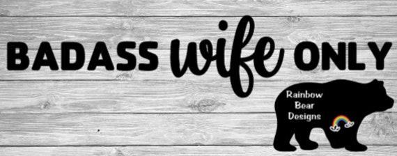 Badass Girlfriend Only Badass Wife Only Truck Decal Car - Etsy