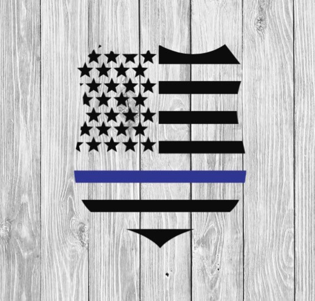 Back the blue police police life thin blue line LEO law - Etsy Italia