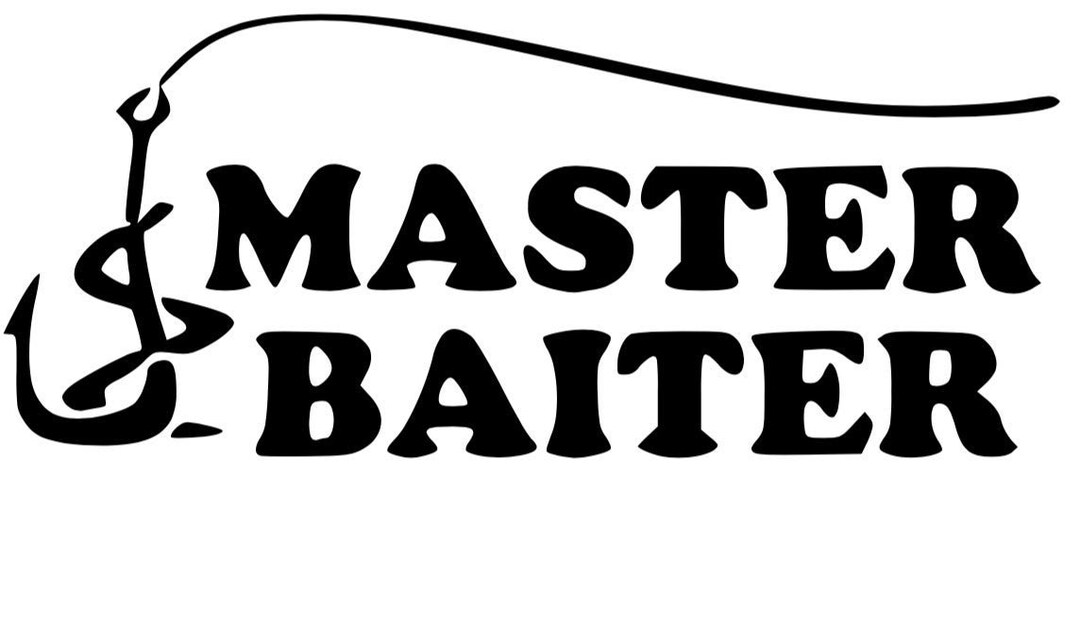 Master Baiter Fishing Fishing Decal Funny Dad Decal - Etsy