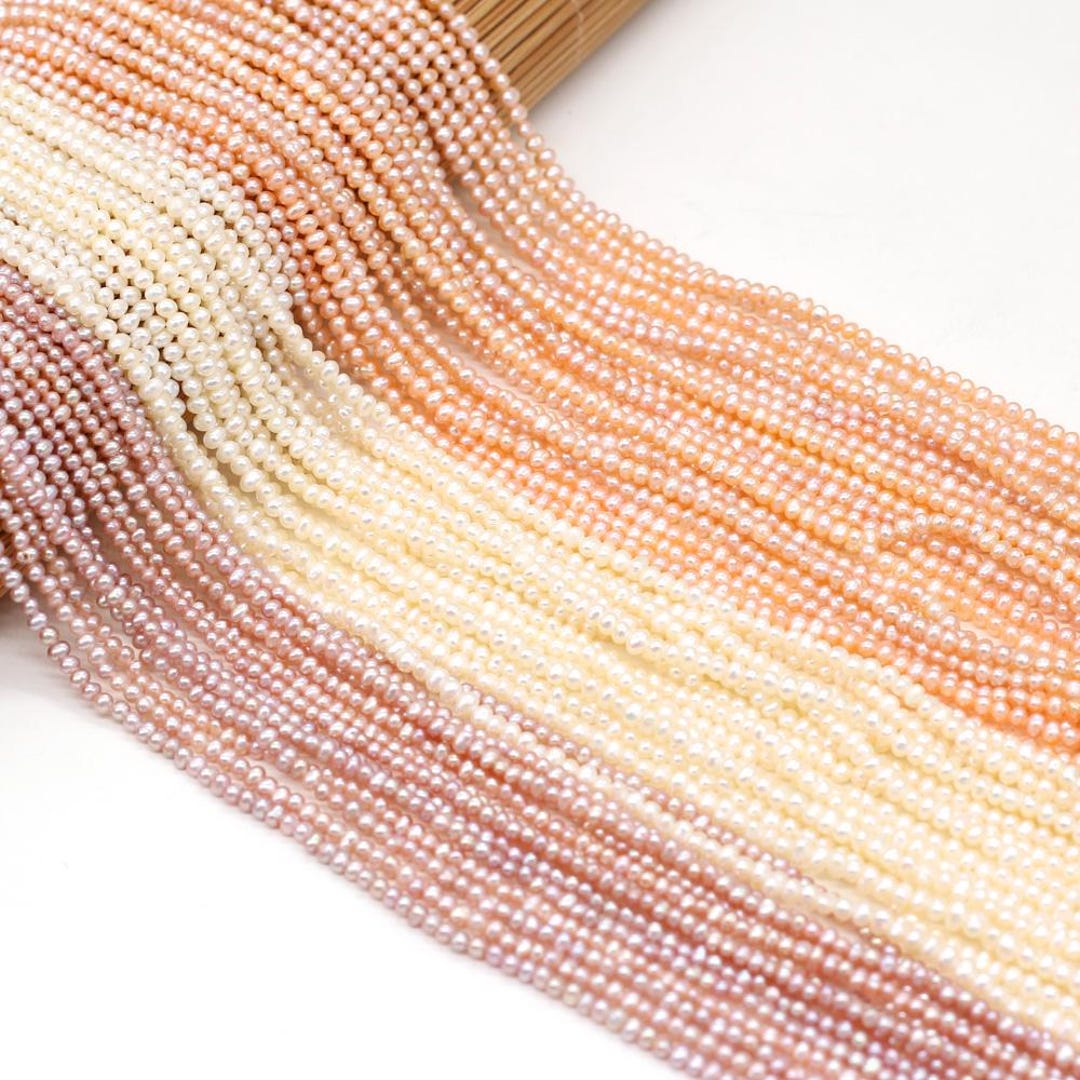 Mini Potato Pearl Beads: 2-2.5mm Natural Freshwater Strand - Etsy