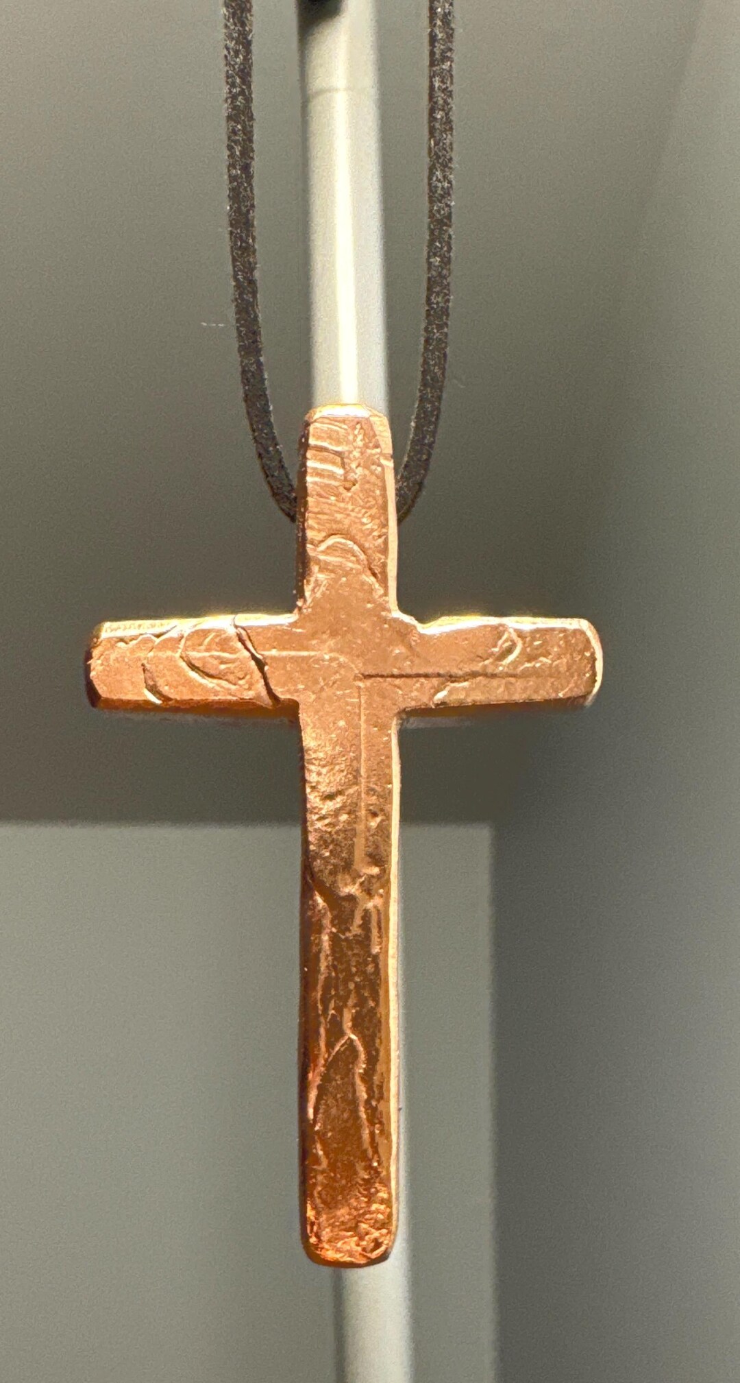Rustic Copper Pendant Cross - Etsy