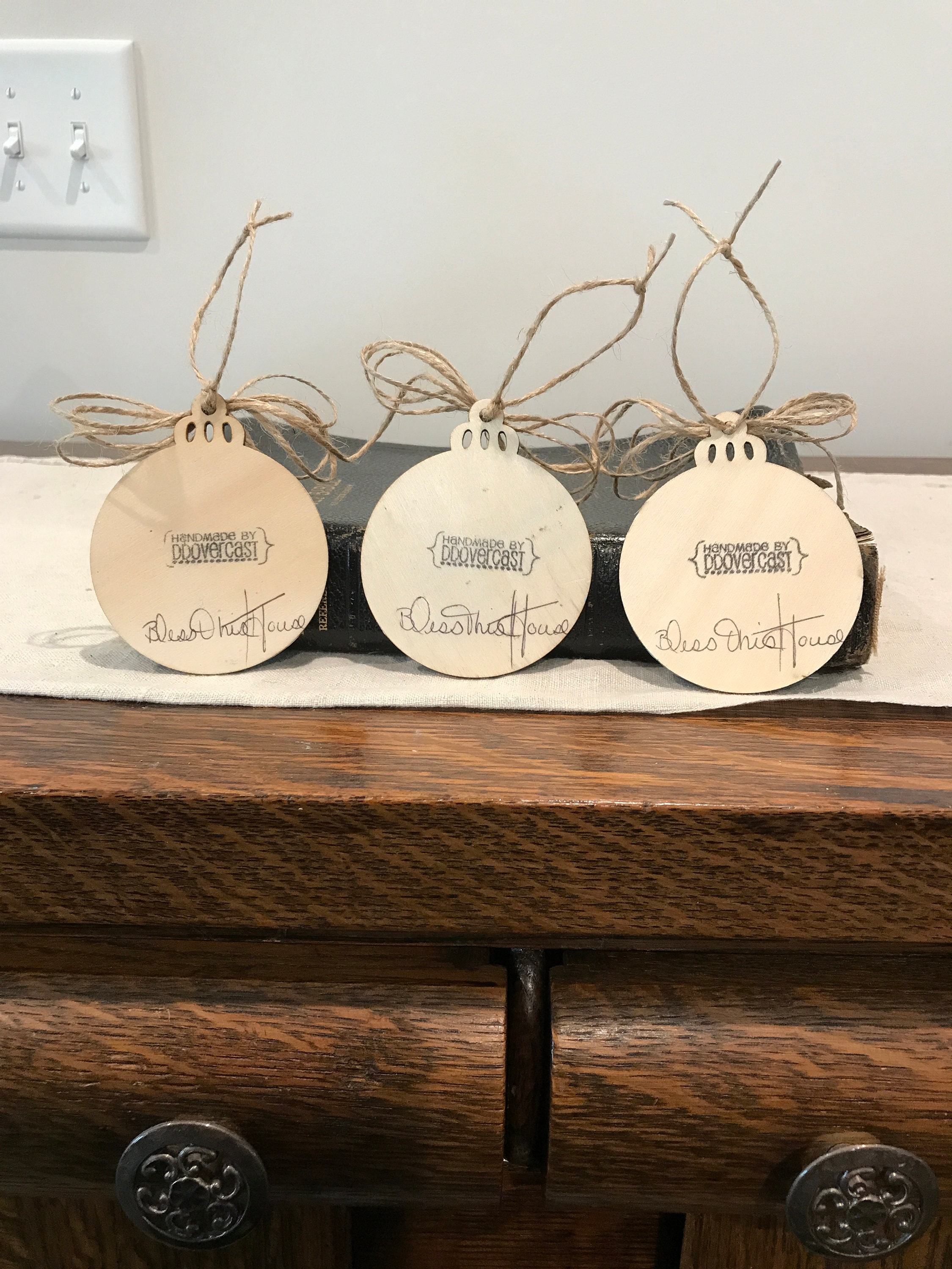 Blue Cotton 3 for 25 Dollars Rustic Farmhouse Style - Etsy