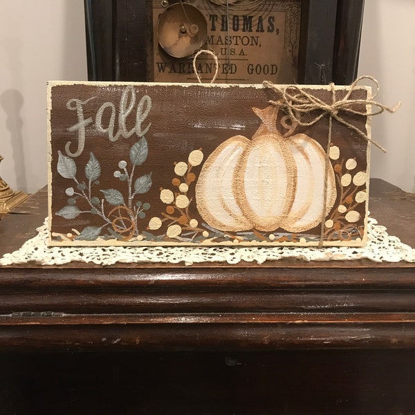 Wood Pumpkin Sign - Etsy