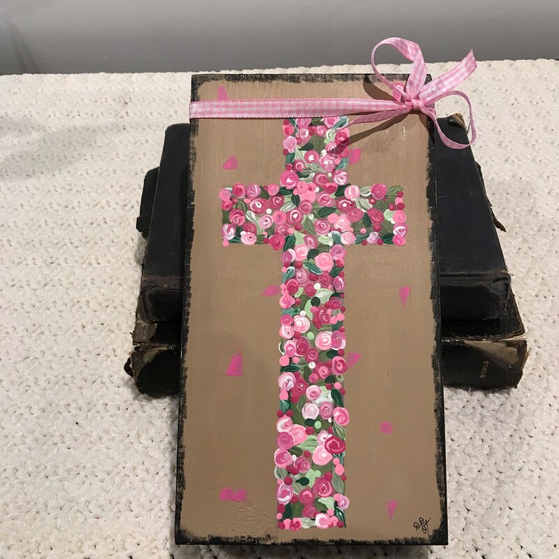 Painted Cross - Etsy