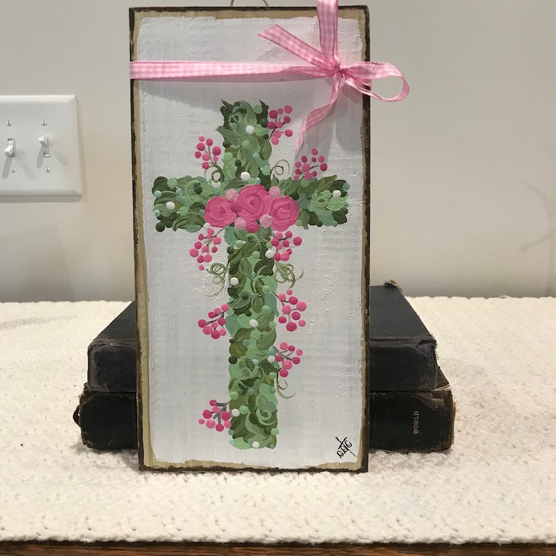 Handpainted Cross - Etsy