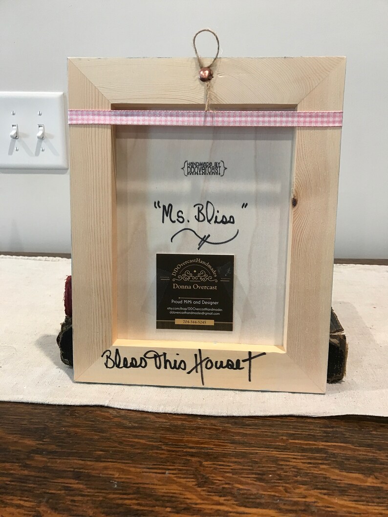 Ms Bliss Wooly Lamb With Florals Handpainted on Wood Sweet - Etsy