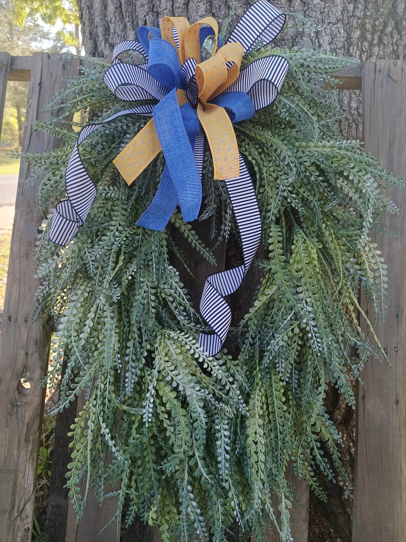 Bead Grass Wreath Everyday Farmhouse Minimumalist Oval - Etsy