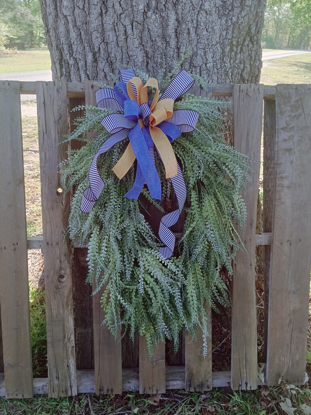 Bead Grass Wreath, Everyday Farmhouse Minimumalist Oval Grapevine ...