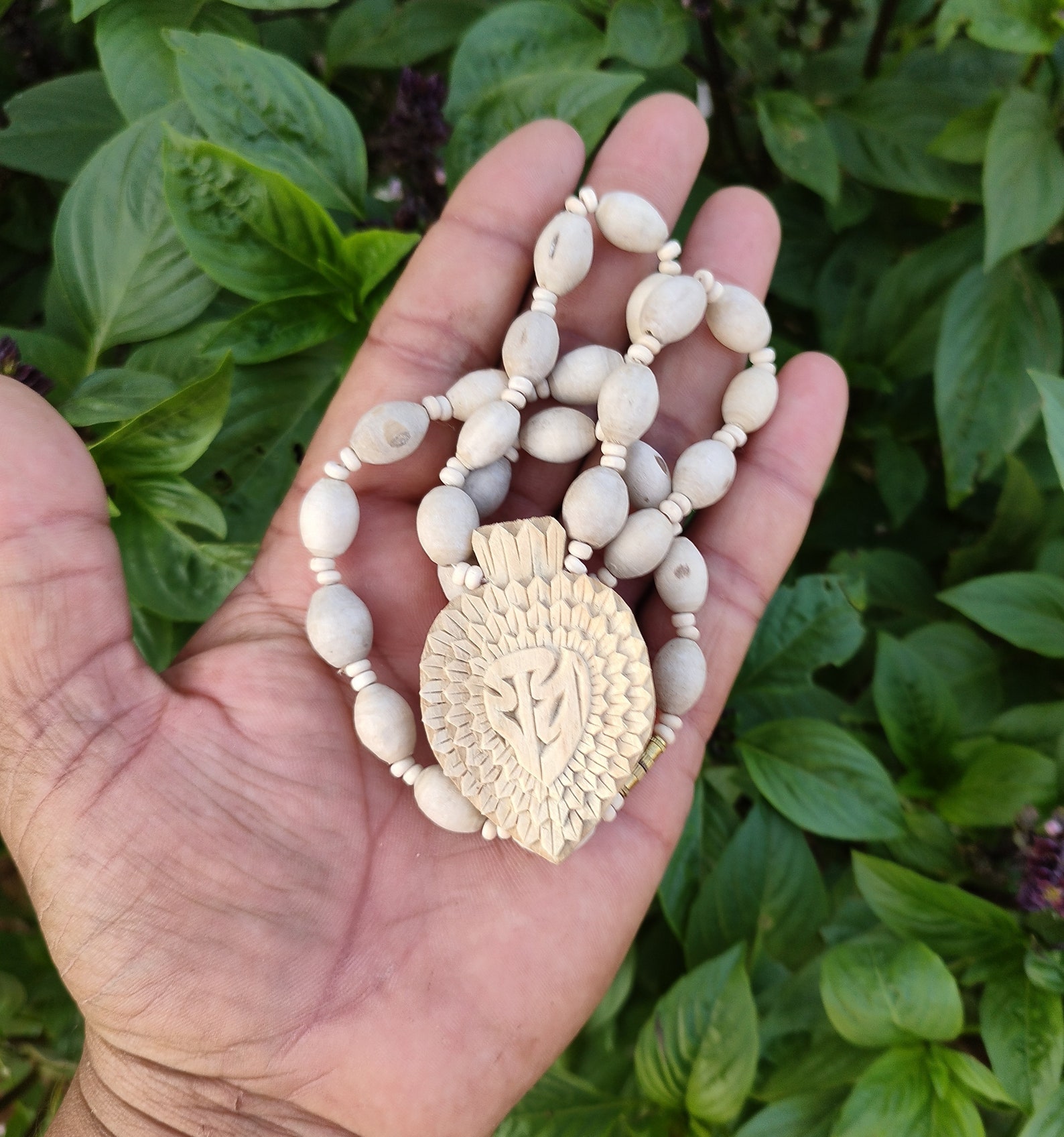 Tulsi Kanthi Mala,hare Krishna - Iskon Kanthi Necklace,handmade Tulsi ...