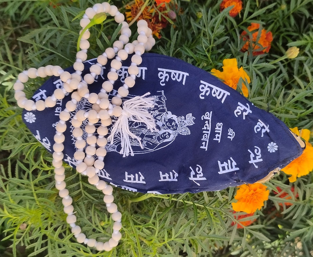 Handmade Tulsi Japa Mala Bag, Vrindavan Prayer Pocket - Etsy