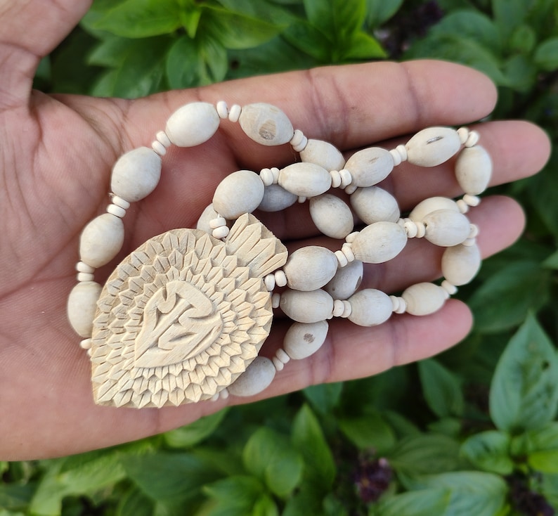 Tulsi Kanthi Mala,hare Krishna - Iskon Kanthi Necklace,handmade Tulsi ...