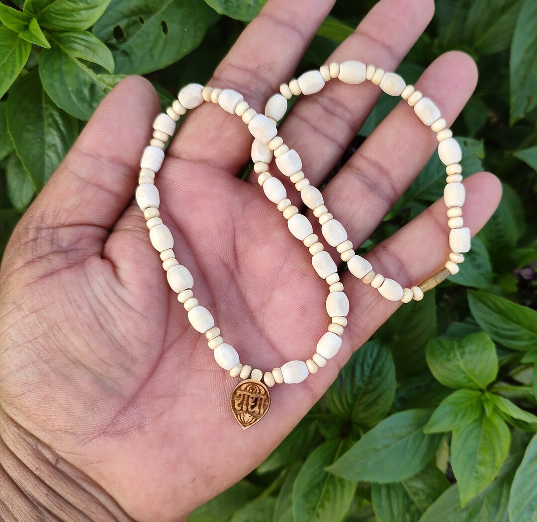 Handmade Tulsi Kanthimala ,tulsi Mala,basil Necklace, Tulsi Kanthi ...