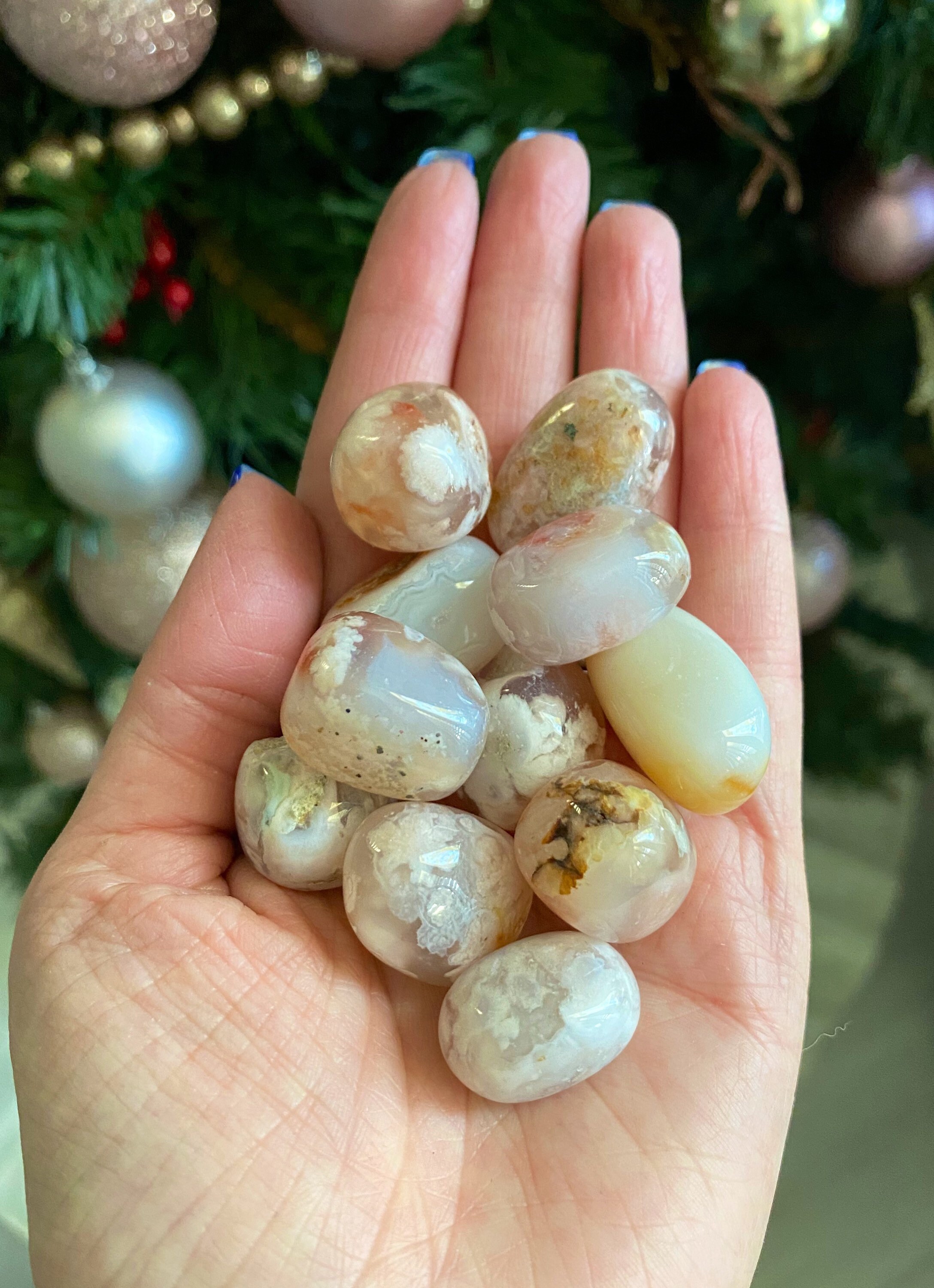 Flower Agate Tumbled Stone*buy 3 Get 1 Free! - Etsy