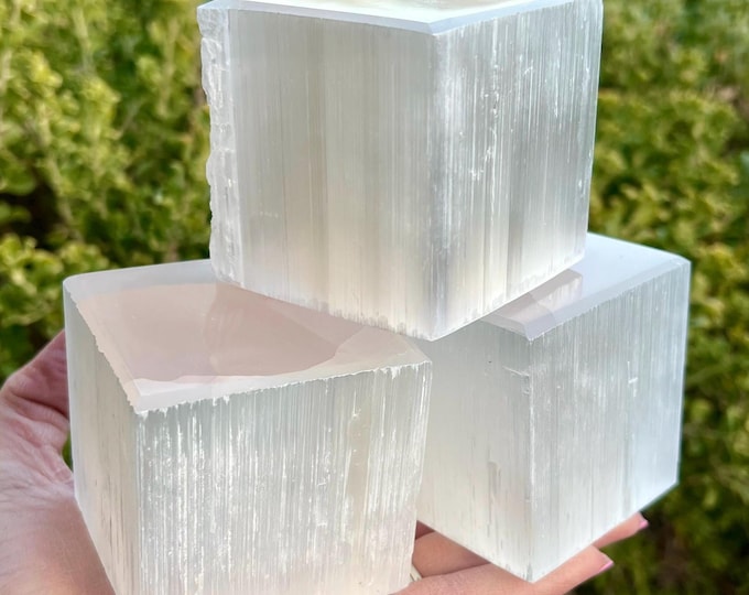 NEW Ulexite “TV Rock” Cube, Television Stone, Television Rock, TV Stone ...