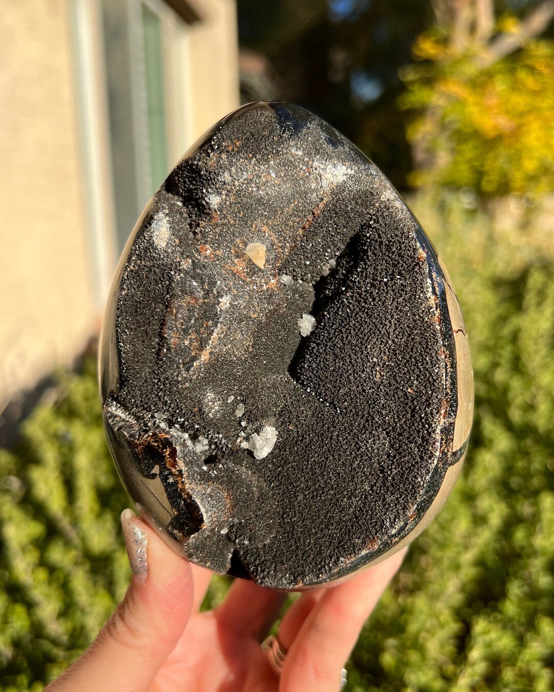 2.10lb UV Reactive Septarian Dragon Egg Geode, Septarian Dragon Egg ...