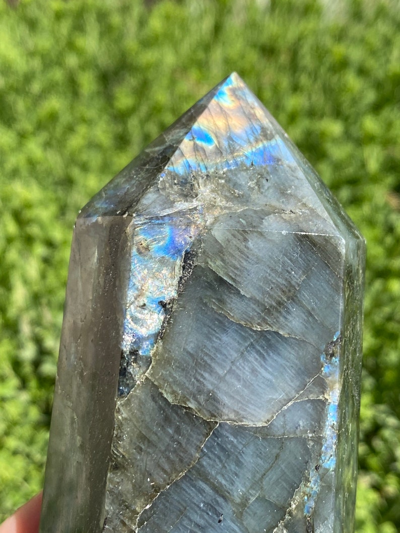 1.10lb Flashy Labradorite Tower | Etsy