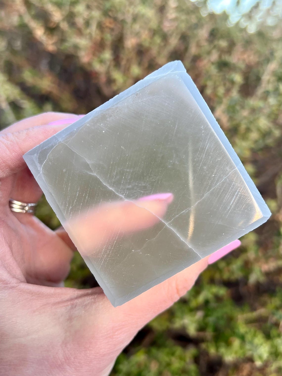 NEW Ulexite “TV Rock” Cube, Television Stone, Television Rock, TV Stone ...