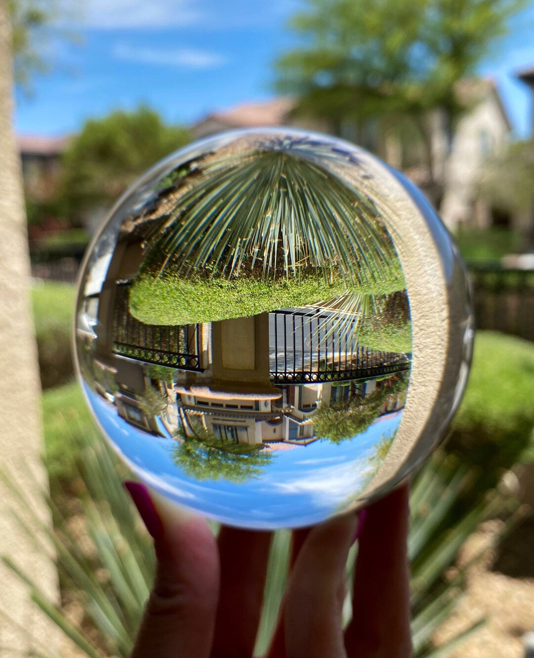 2.14lb Scrying Crystal Ball 97mm W/stand, Clear Gazing Ball, Gazing ...