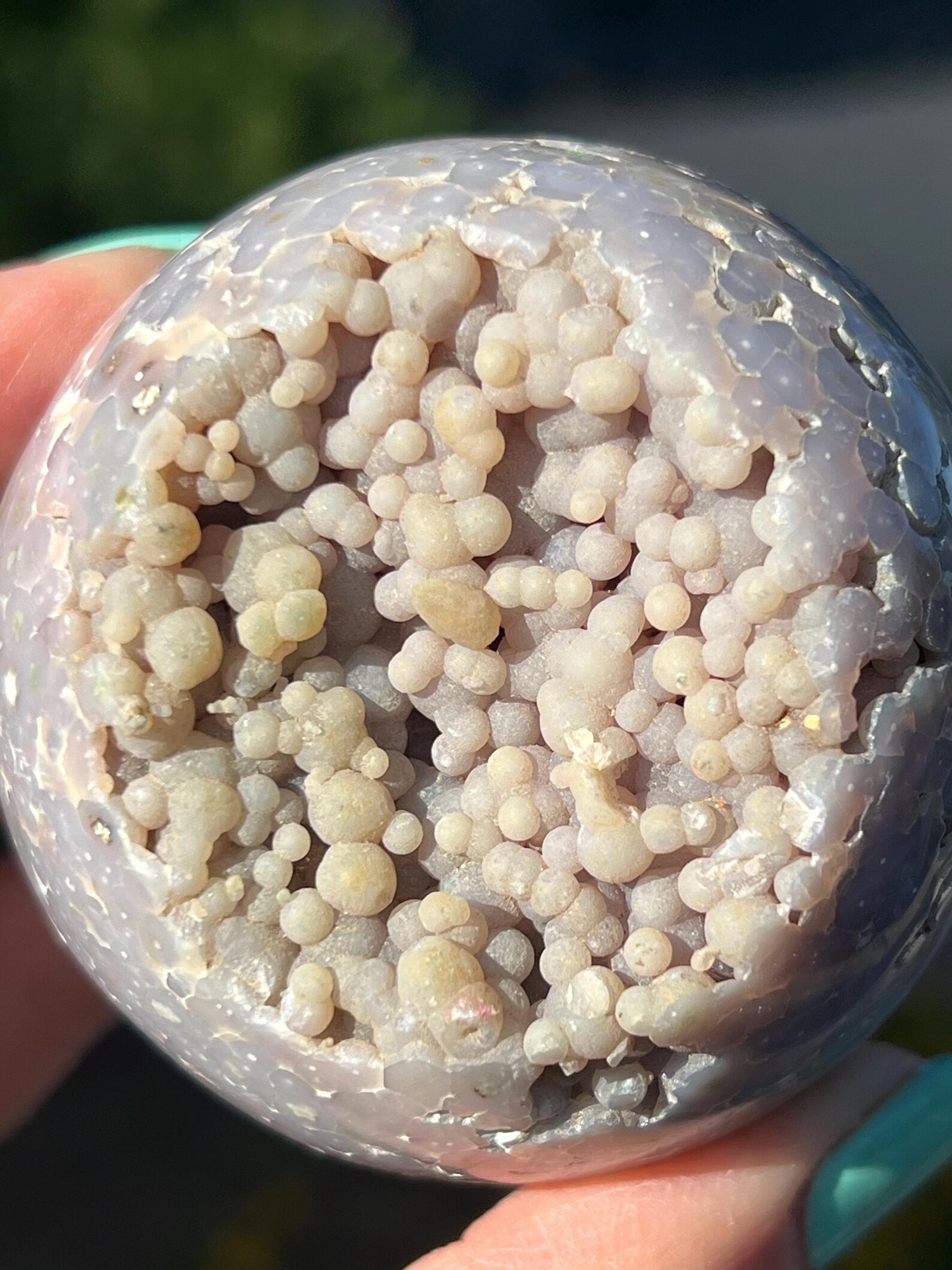 Esfera de ágata uva, ágata uva botrioidal, esfera de ágata uva natural ...