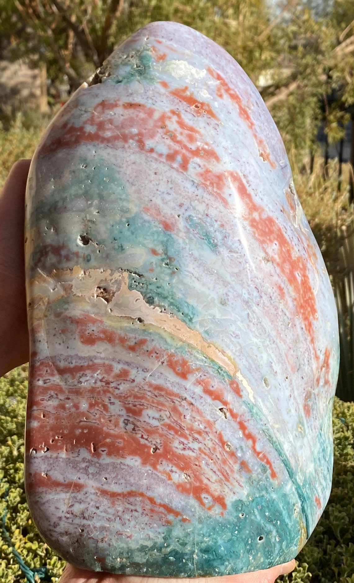 20lb XL Pastel Rainbow Ocean Jasper Freeform - Etsy