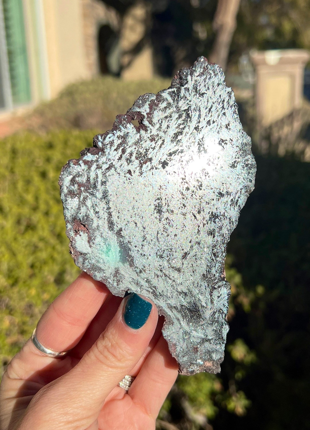 Raw Hematite Slab W/stand 331g - Etsy