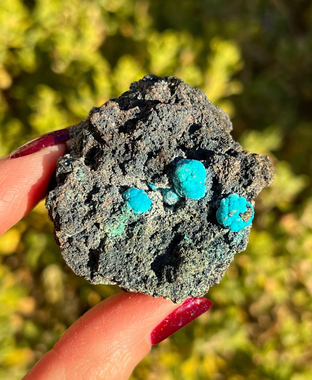 Blue Botryoidal Chrysocolla on Matrix 22g - Etsy