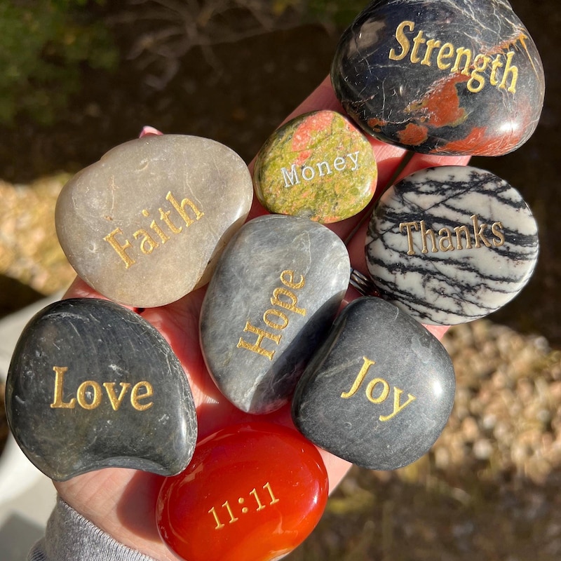Inspirational Stones - Etsy