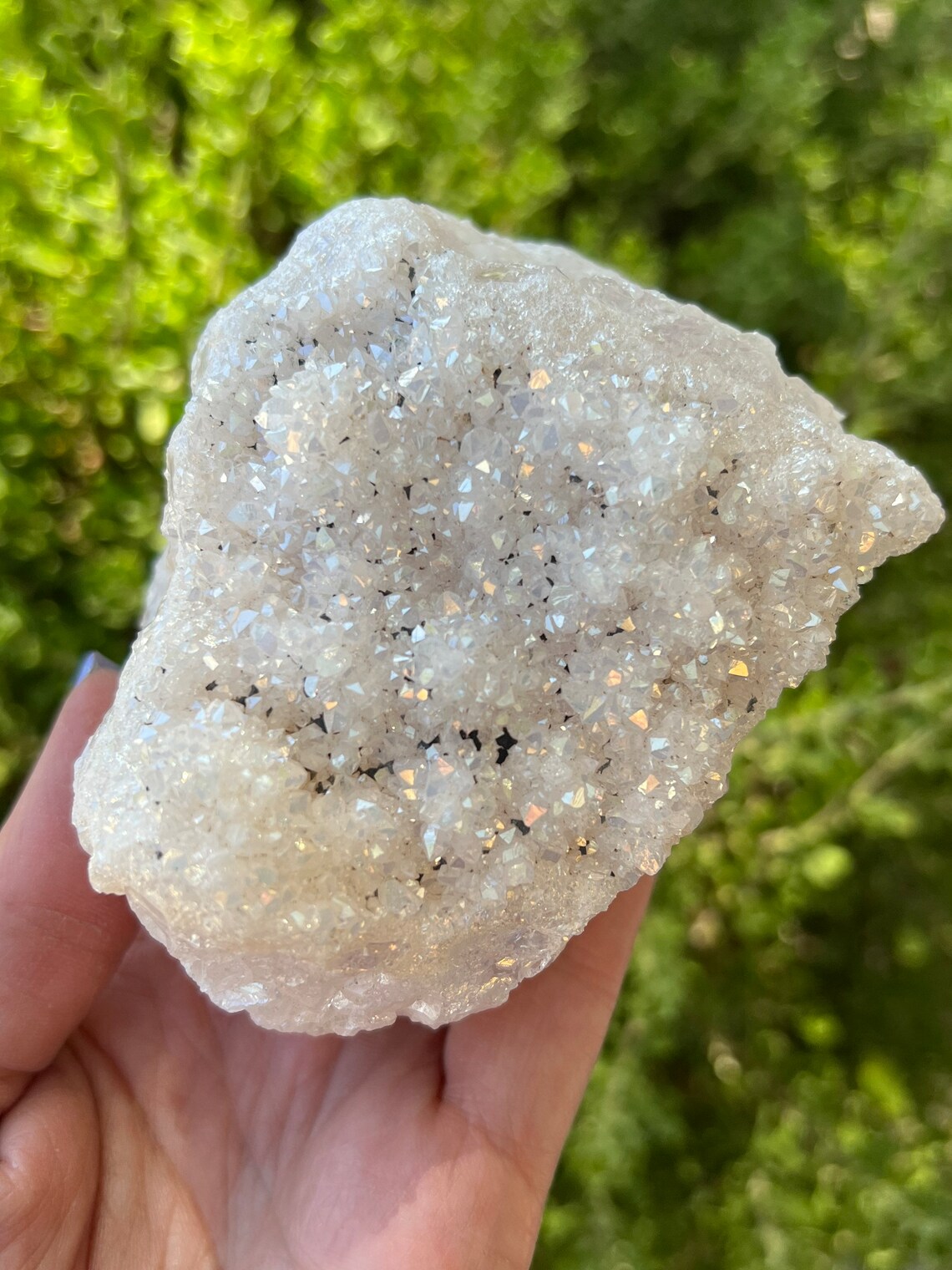 1lb Angel Aura Quartz Cluster - Etsy