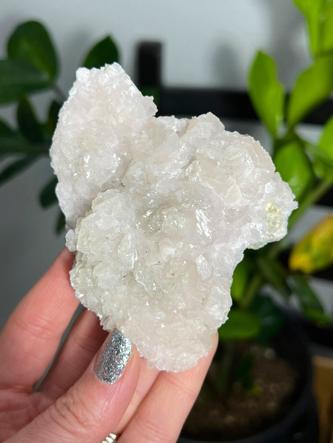 UV Reactive Pink Mangano Calcite Cluster 194g, Pink Calcite, Mangano ...