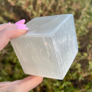NEW Ulexite “TV Rock” Cube, Television Stone, Television Rock, TV Stone ...
