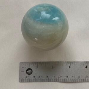 65mm Aqua Blue Calcite Sphere 384g - Etsy