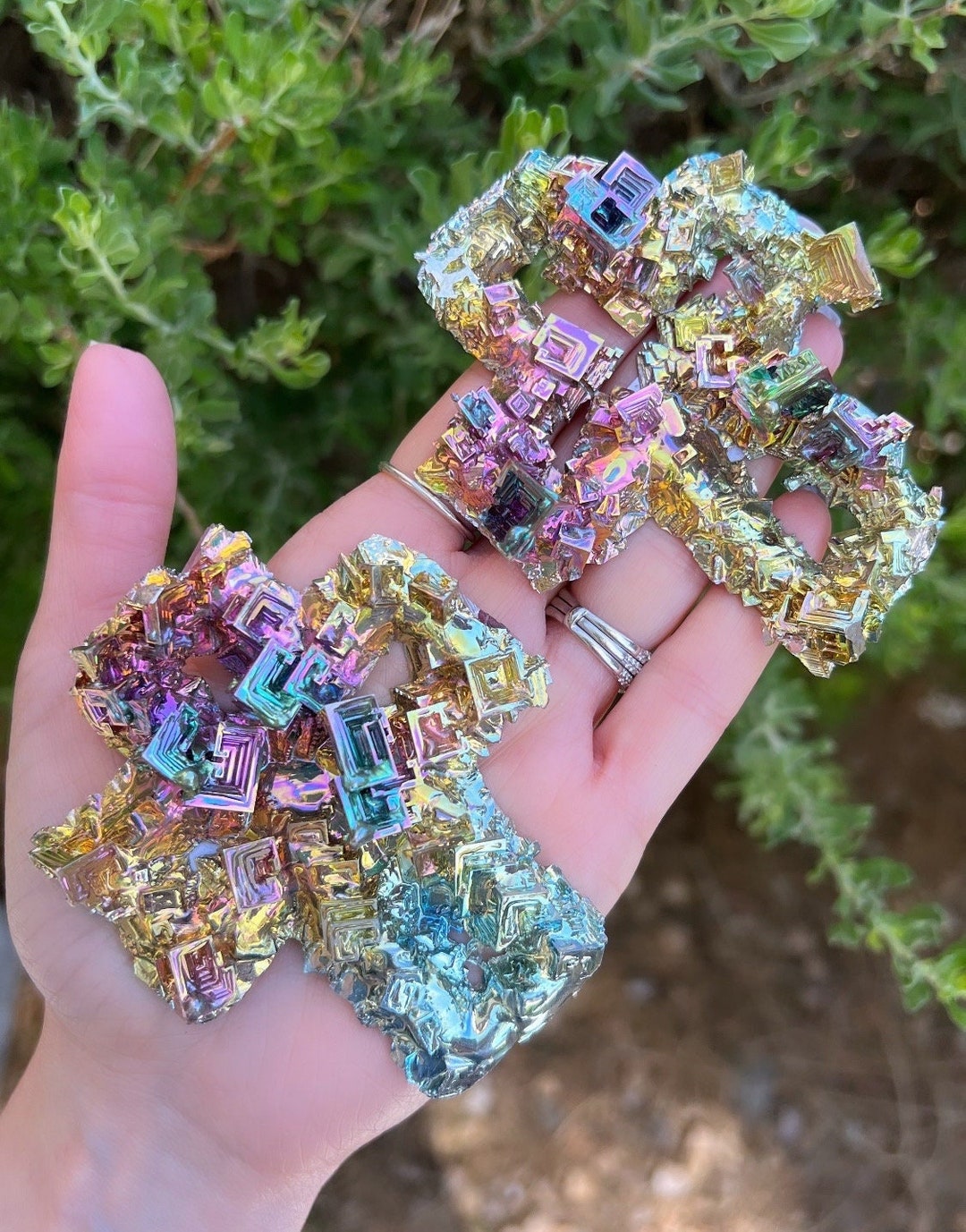 You Choose*rainbow Bismuth Crystal Cross, Bismuth Crystal Lab-grown ...
