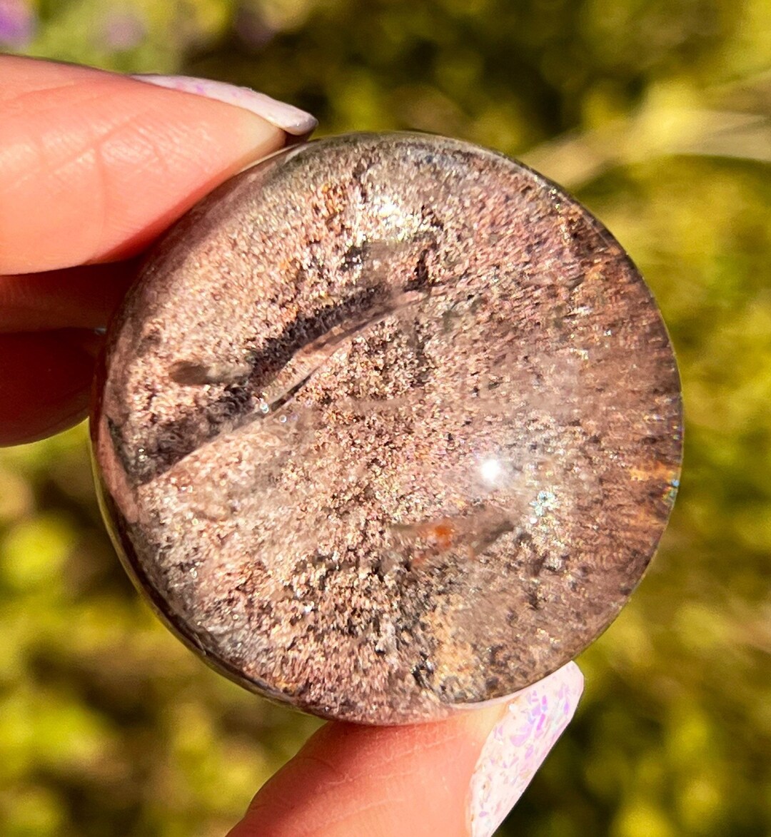 28mm Garden Quartz (lodolite) Sphere W/stand 71g - Etsy