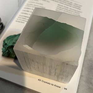 NEW Ulexite “TV Rock” Cube, Television Stone, Television Rock, TV Stone ...