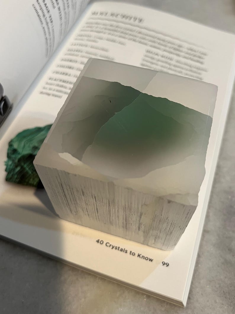 NEW Ulexite “TV Rock” Cube, Television Stone, Television Rock, TV Stone ...