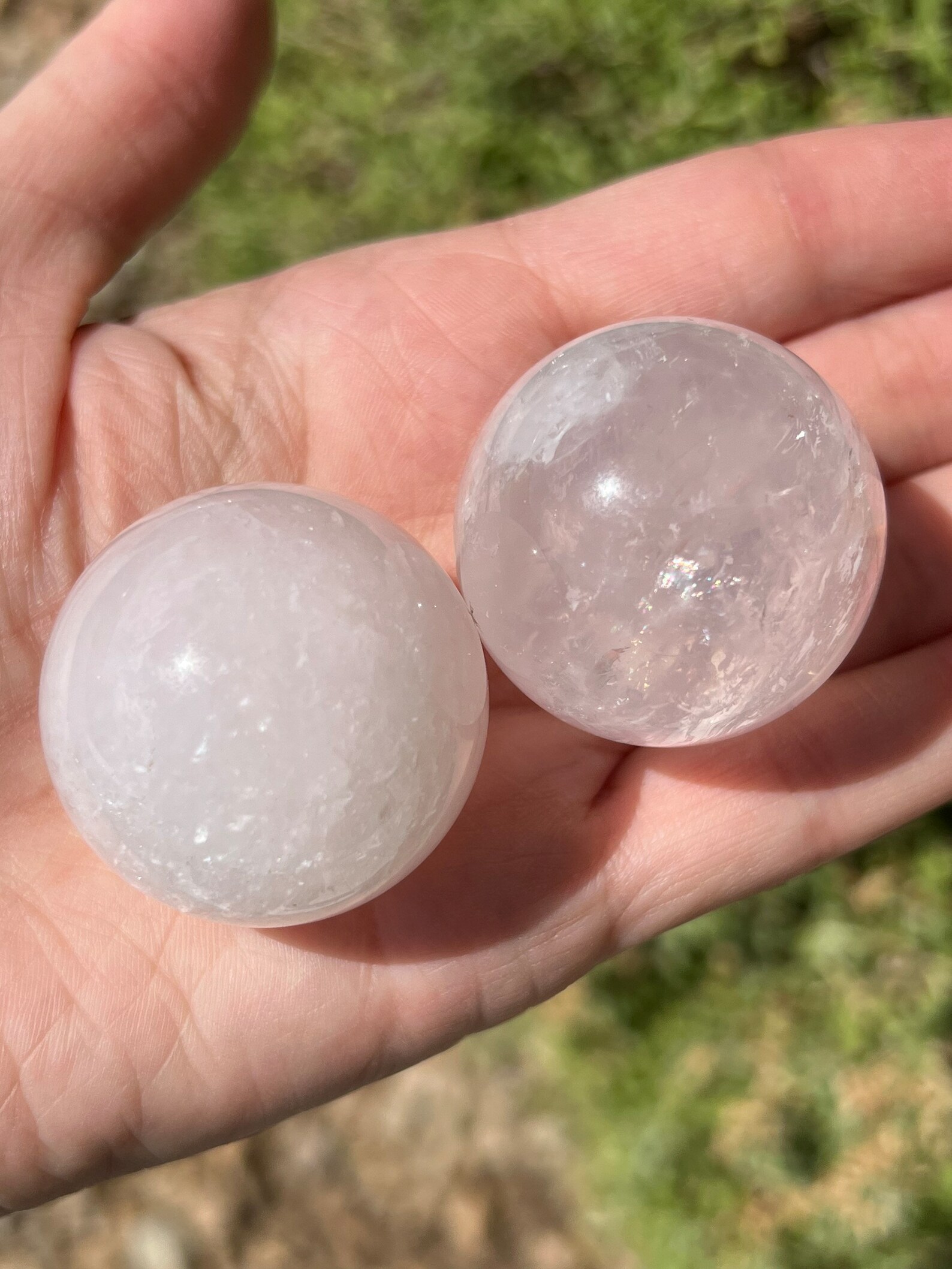 You Choose*pale Pink Rose Quartz Sphere W/stand - Etsy