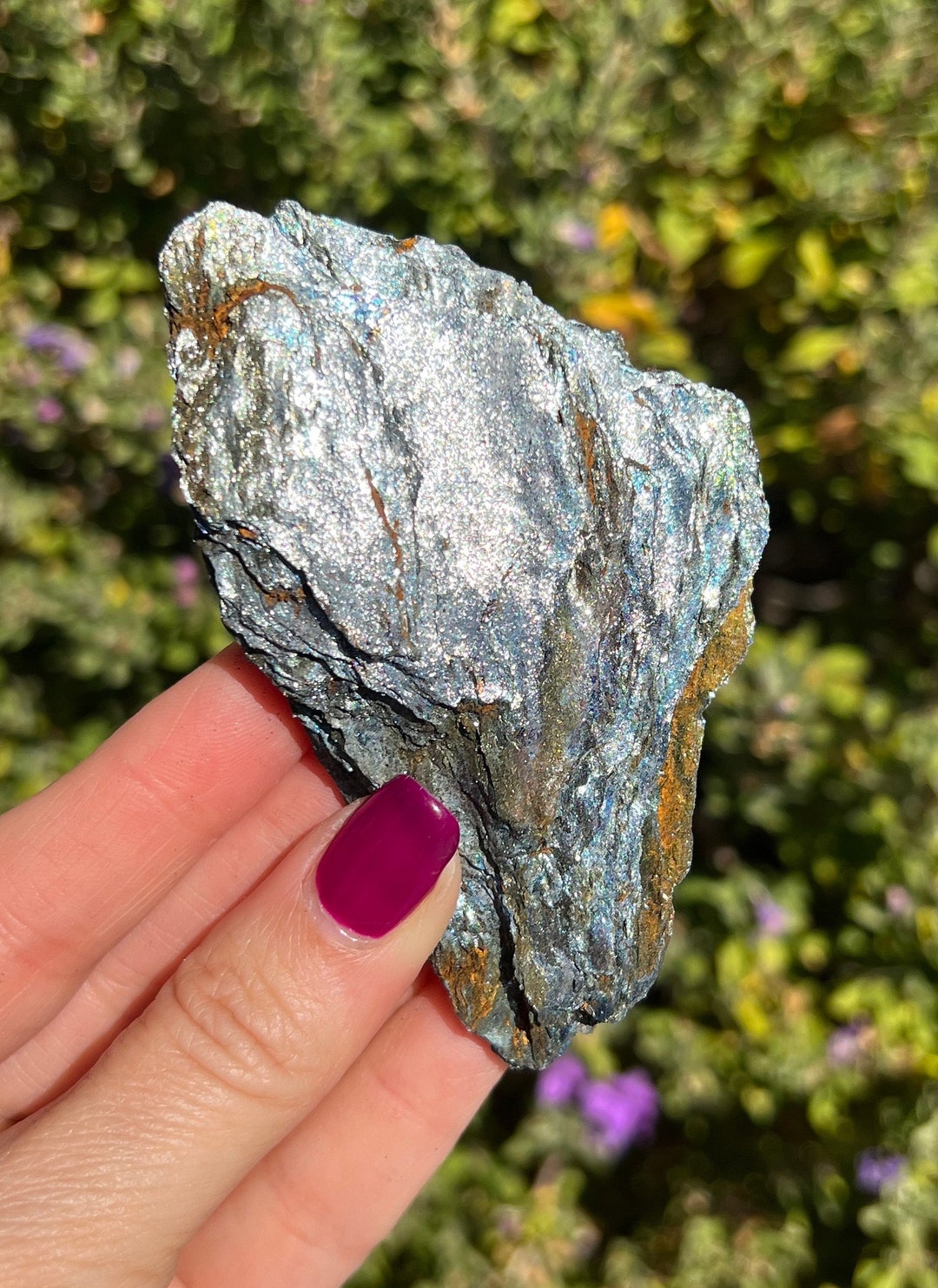 Rough Rainbow Hematite 184g, Hematite Cluster, Natural Rainbow Hematite ...