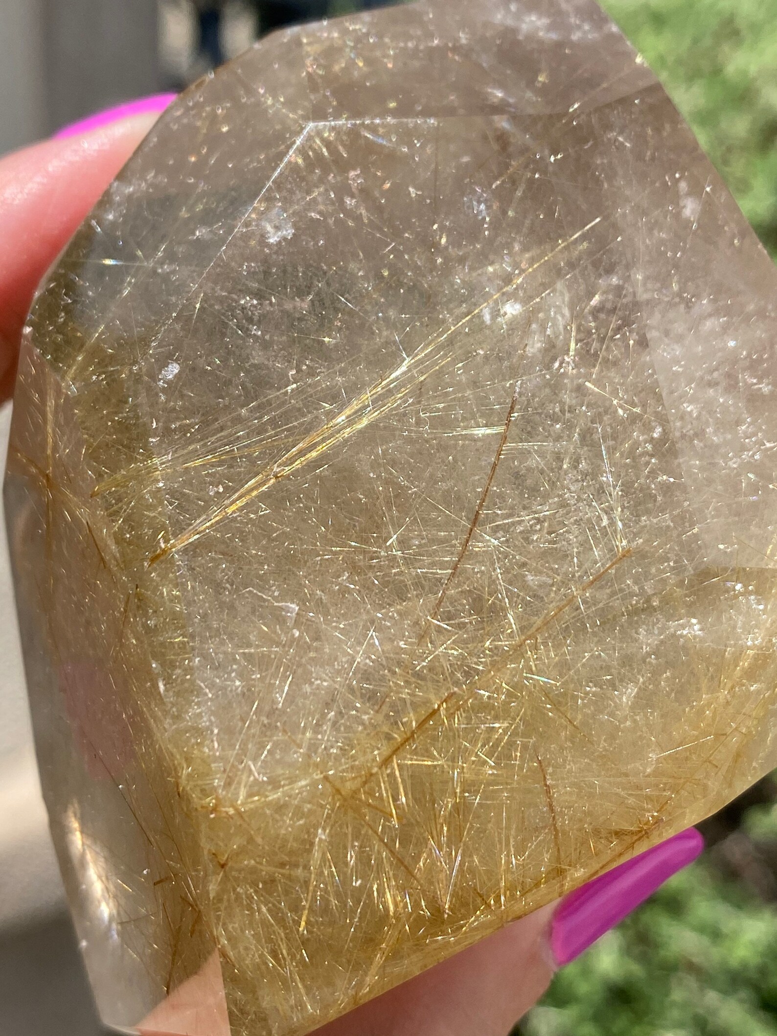 Golden Rutile Quartz Freeform 421g - Etsy