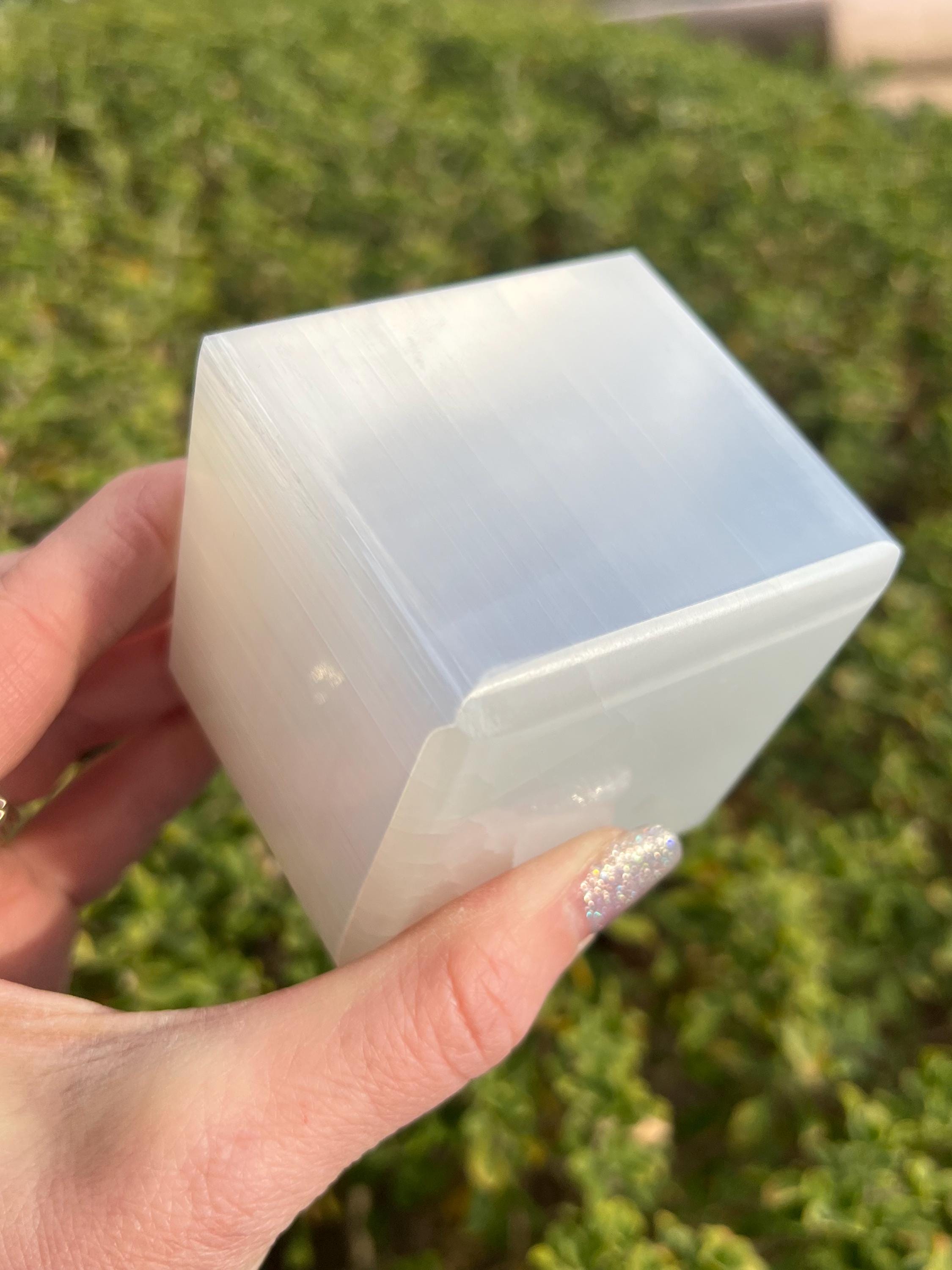 NEW Ulexite “TV Rock” Cube, Television Stone, Television Rock, TV Stone ...