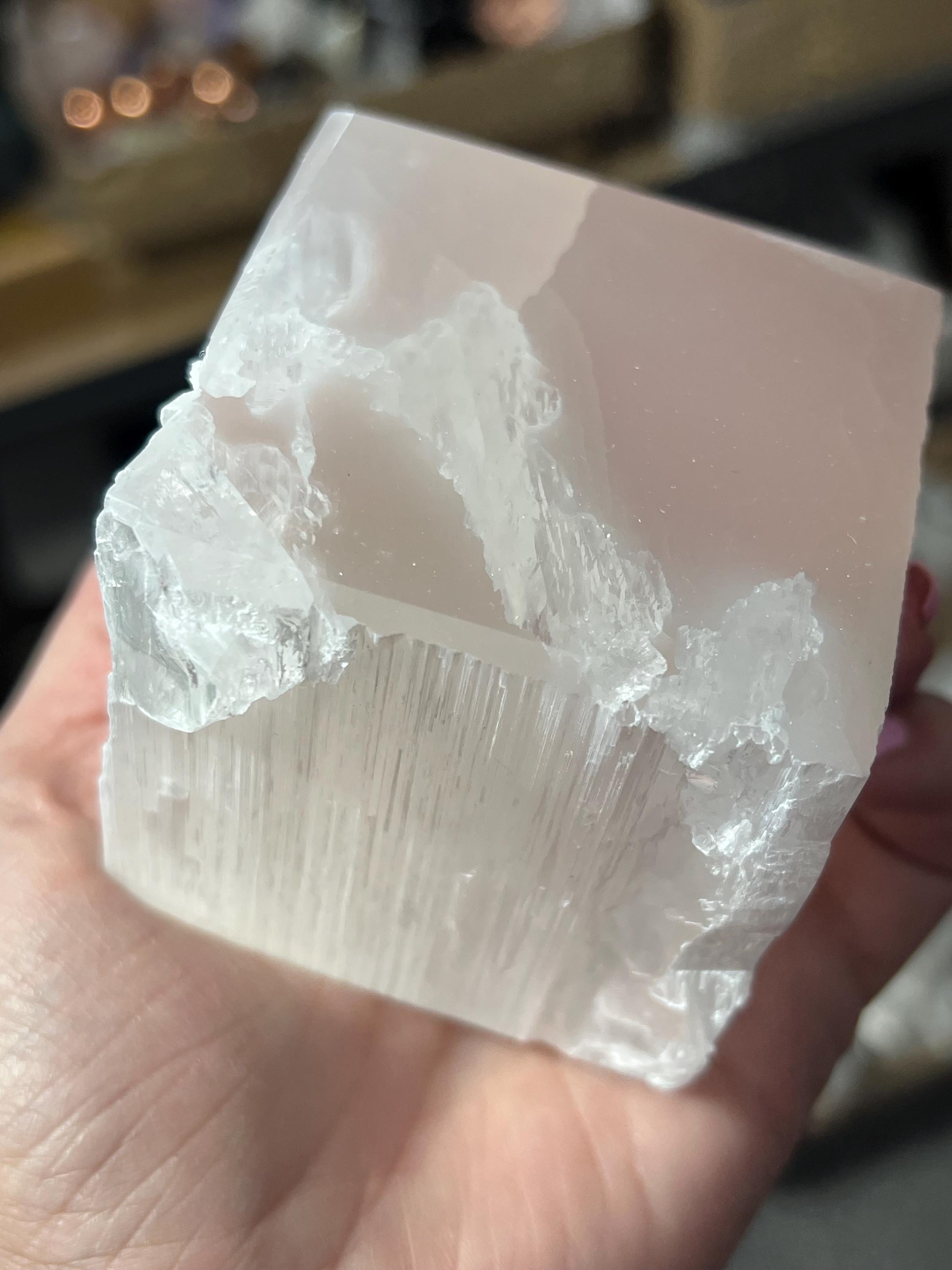 NEW Ulexite “TV Rock” Cube, Television Stone, Television Rock, TV Stone ...
