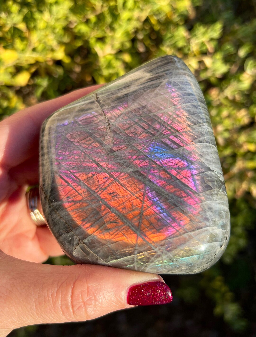 Flashy Sunset Labradorite Freeform 412g,polished Labradorite Freeform ...