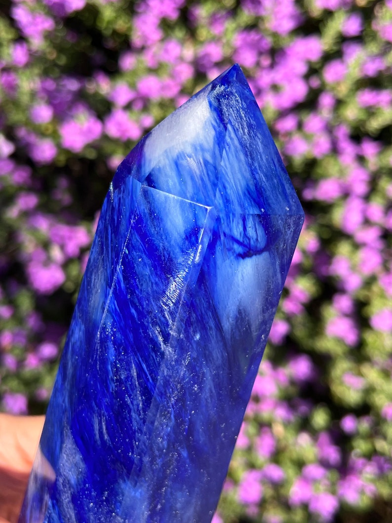 1.12lb Blueberry Quartz Tower - Etsy