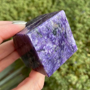Charoite Self-standing Cube 197g - Etsy