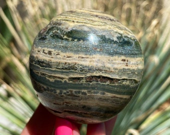 2.3lb Rainbow Ocean Jasper Sphere W/ Stand 86mm | Etsy