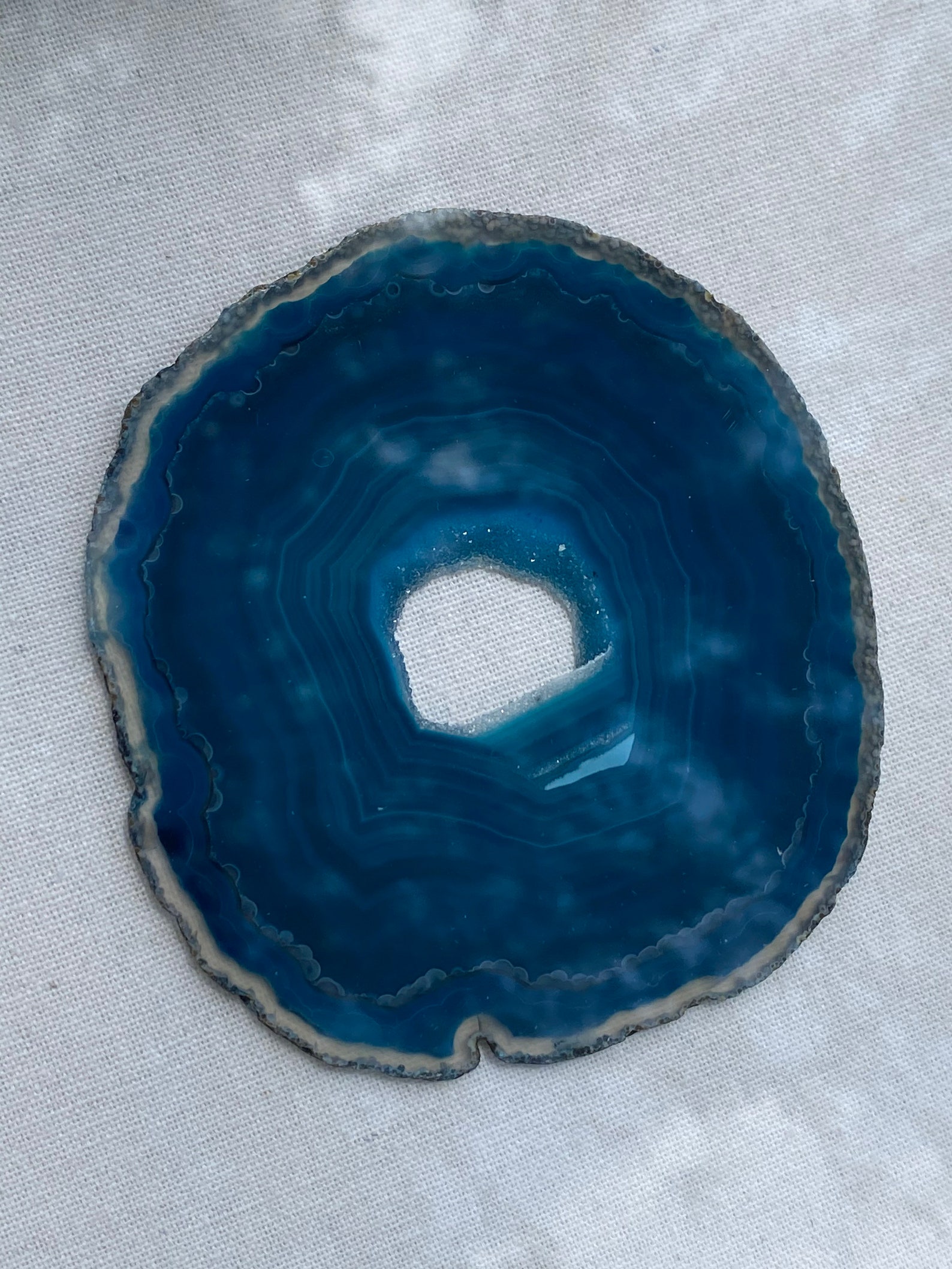 Blue Agate Geode Slice in 9x9 Shadowbox Frame - Etsy