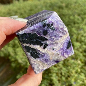 Charoite Self-standing Cube 197g - Etsy