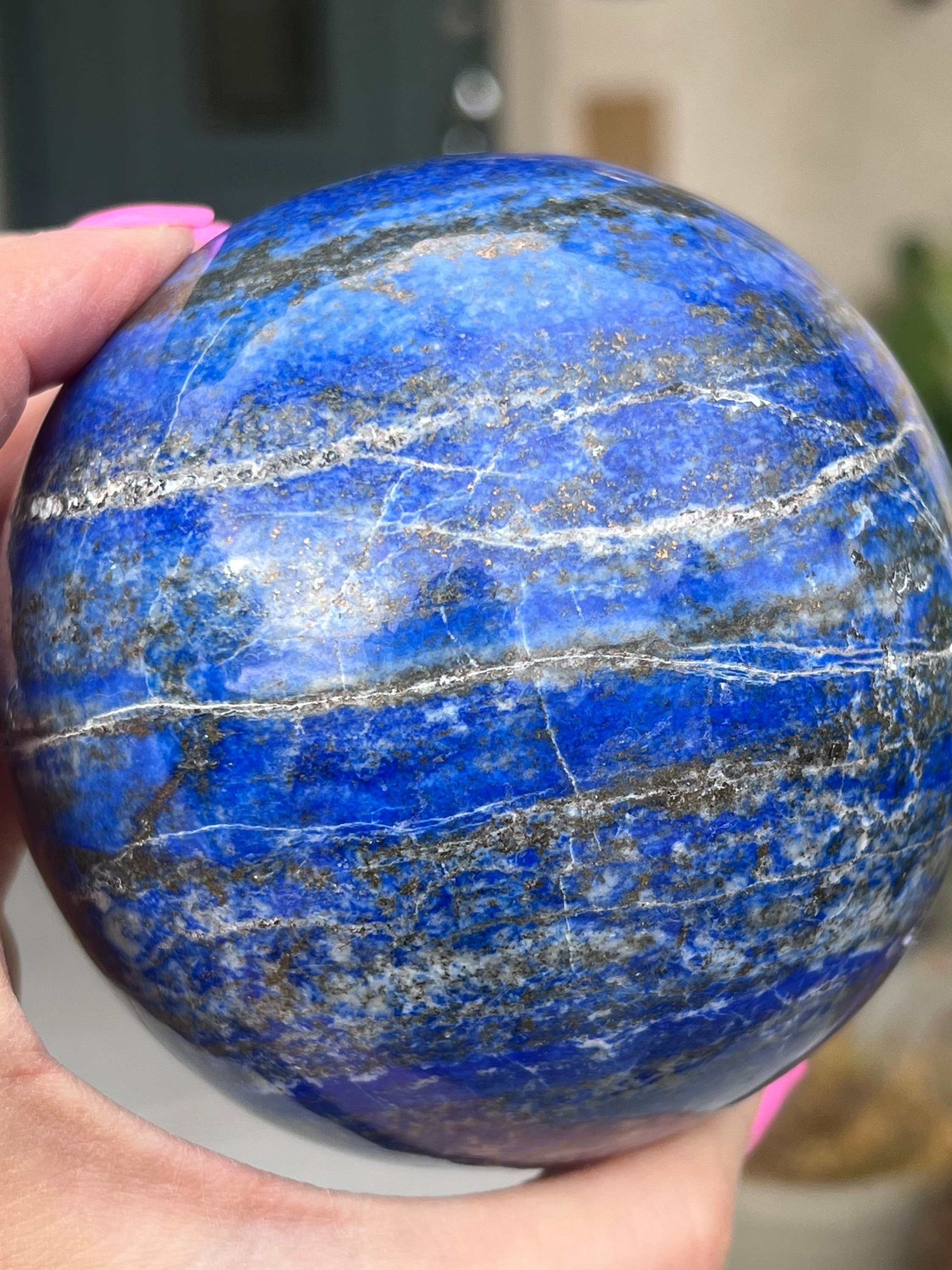 3.1lb AAA UV Reactive Lapis Lazuli Sphere W/stand 94mm - Etsy