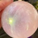 61mm Aura Rose Quartz Sphere W/ Stand 332g, Aura Quartz Sphere, Rose ...